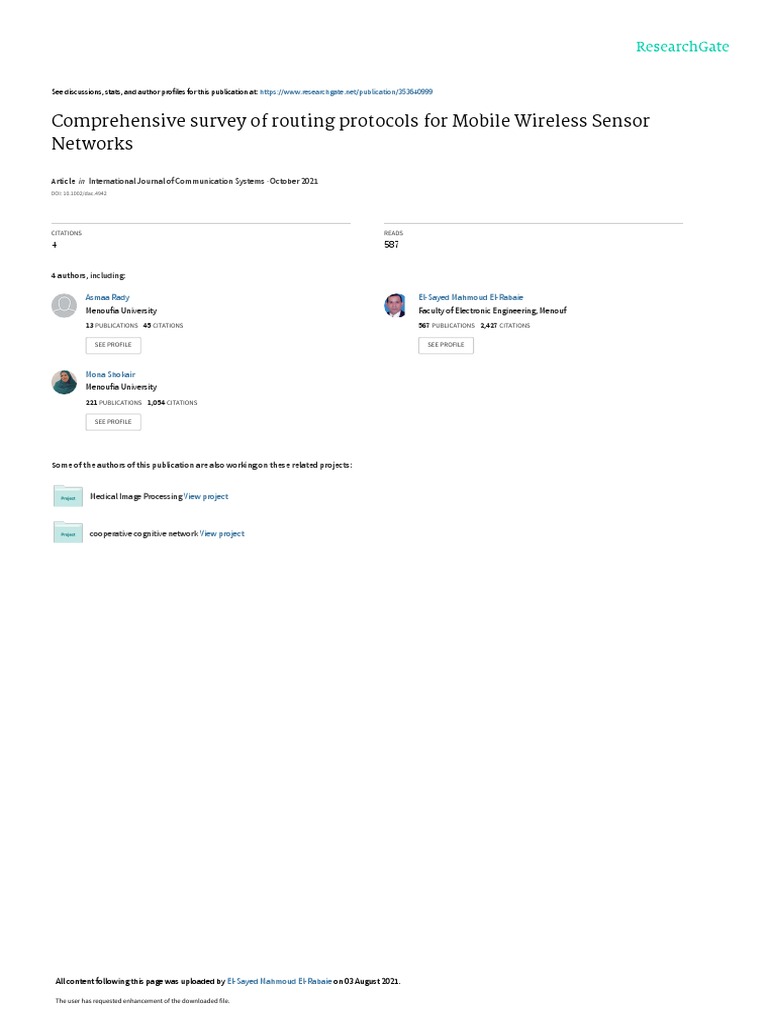 Paper 2 | PDF | Routing | Wireless Sensor Network