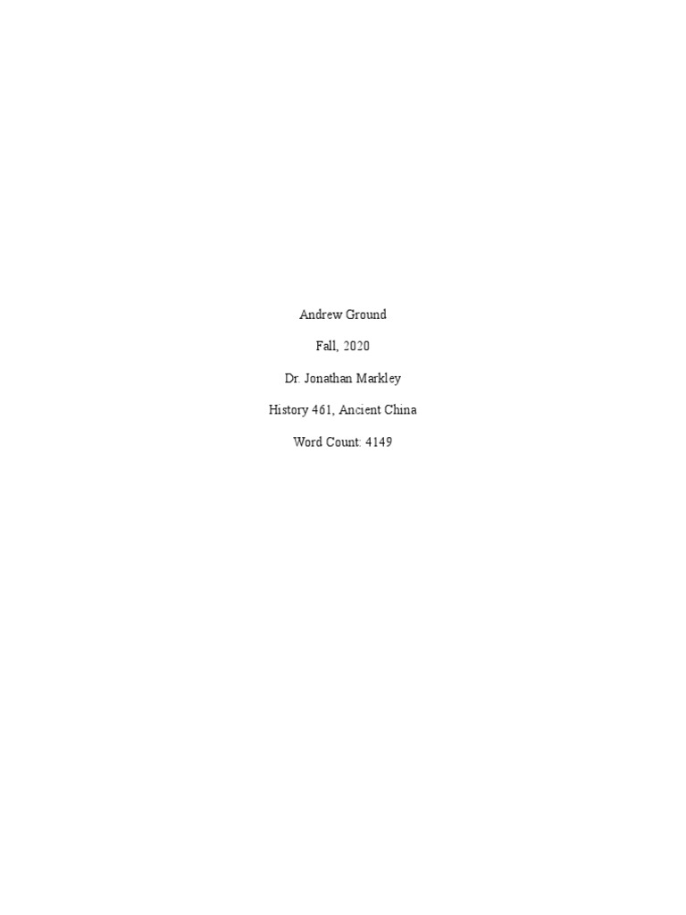 Defining 'China' - Ancient - China - Final - Exam - d5 | PDF | Han ...