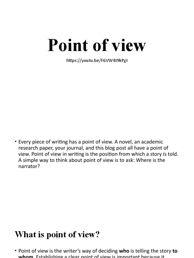 Point of View | PDF