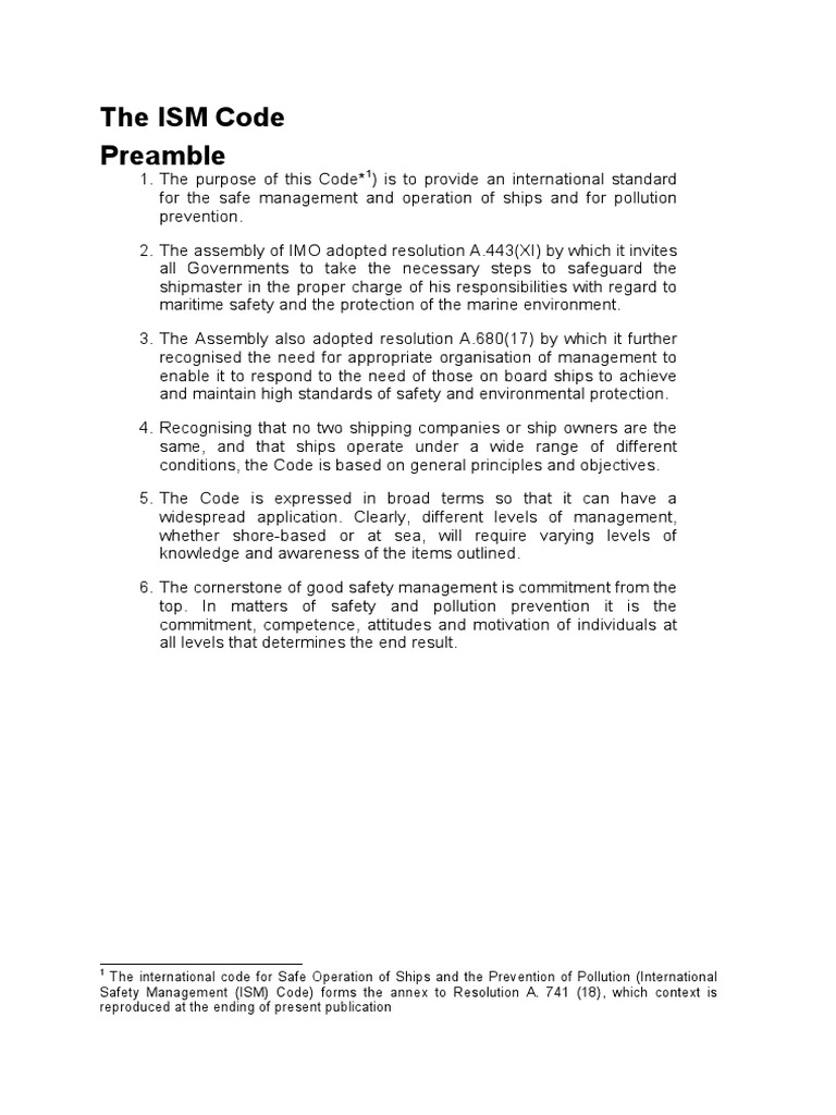 ISM Code PDF | PDF | Safety | Audit