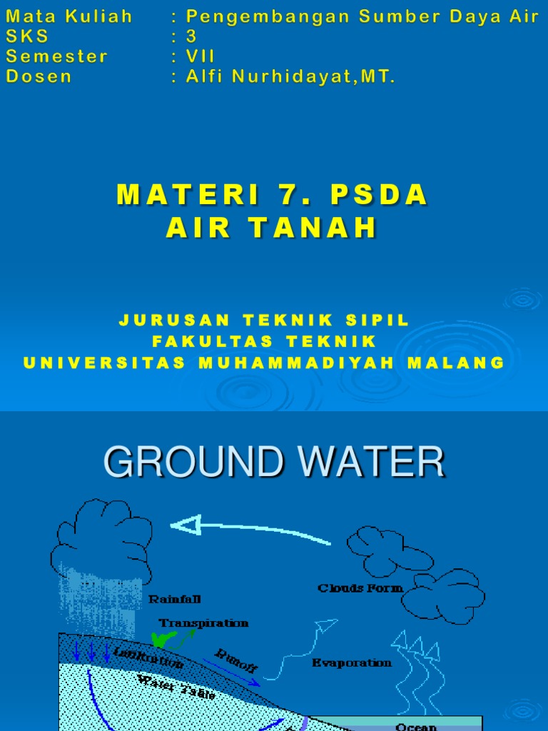 PSDA Air Tanah 2022 | PDF