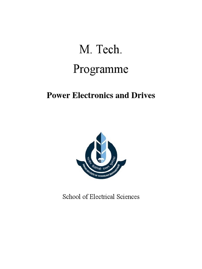 MTech Power Electronics Drives | PDF