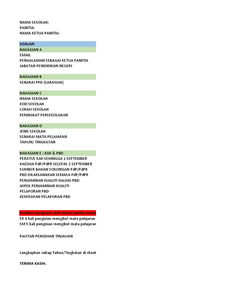 Ketua Panitia Bi | PDF