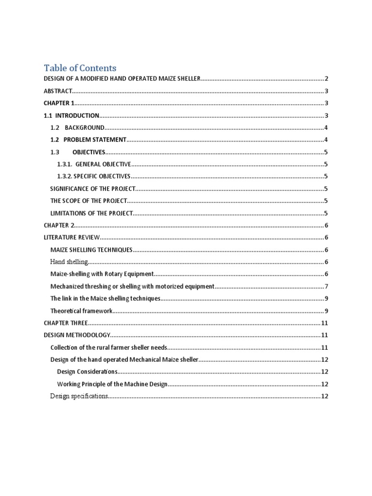 Design of A Modified Hand Operated Maize Sheller | Download Free PDF | Maize | Foods
