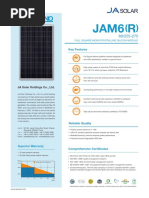 JA Solar Module Datasheet | PDF | Solar Panel | Electric Power