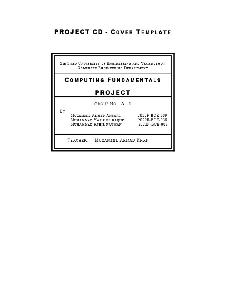 CD Cover Template | PDF