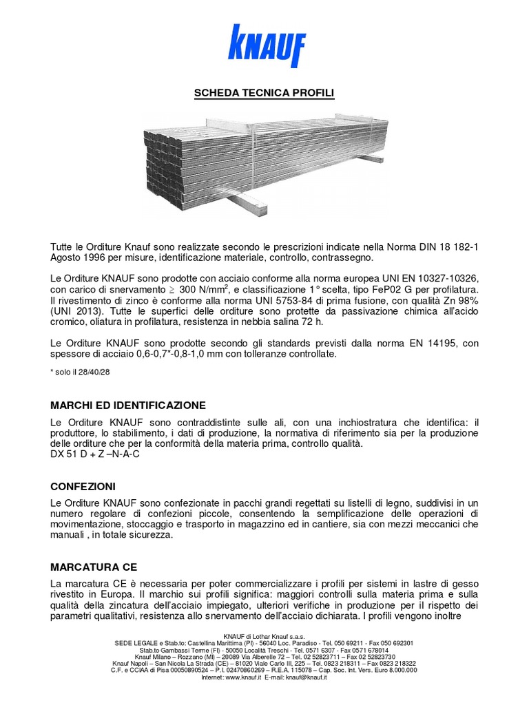 Profili Zincati KNAUF | PDF
