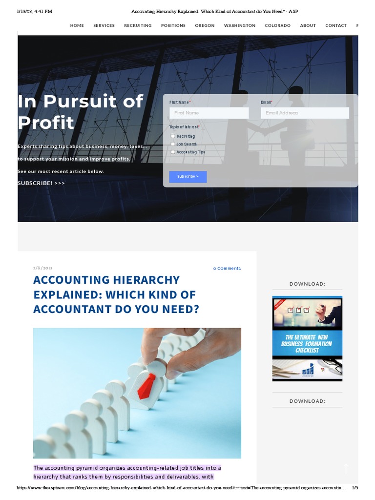 Accounting Hierarchy Explained - Which Kind of Accountant Do You Need ...