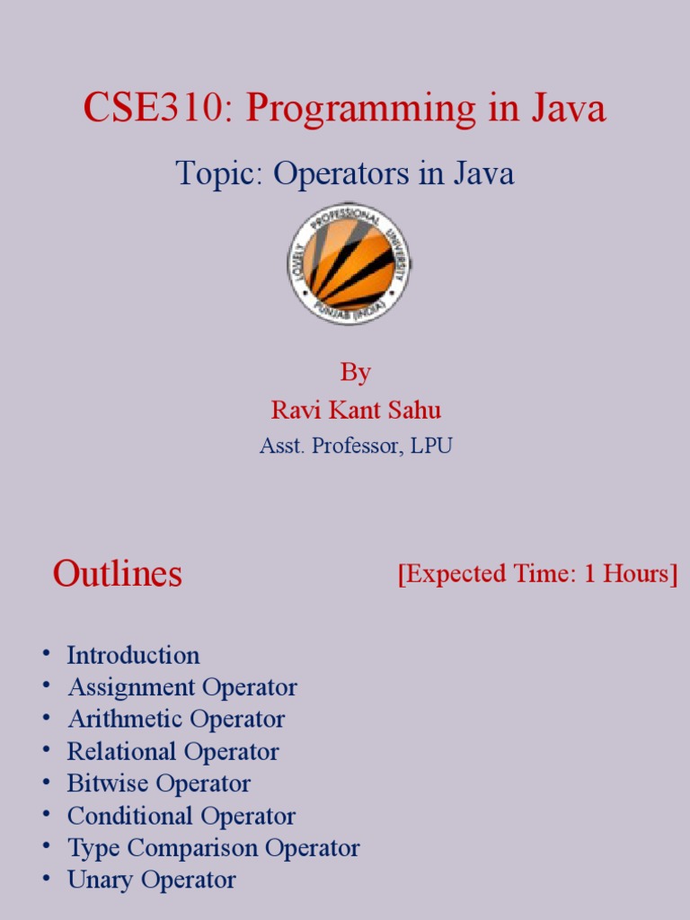 Operators Pdf Class Computer Programming Mathematical Logic