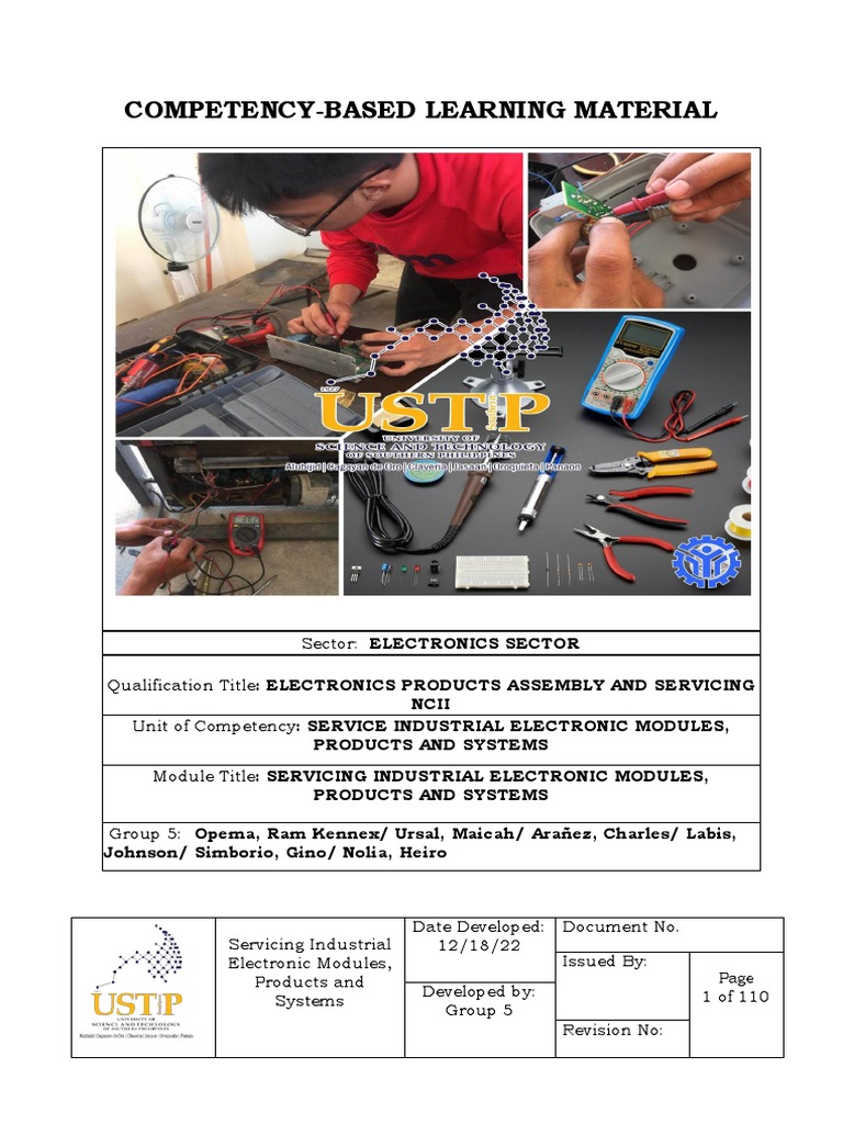 Group-5-Cblm - Servicing Industrial Electronic Modules, Products and Systems | Download Free PDF ...