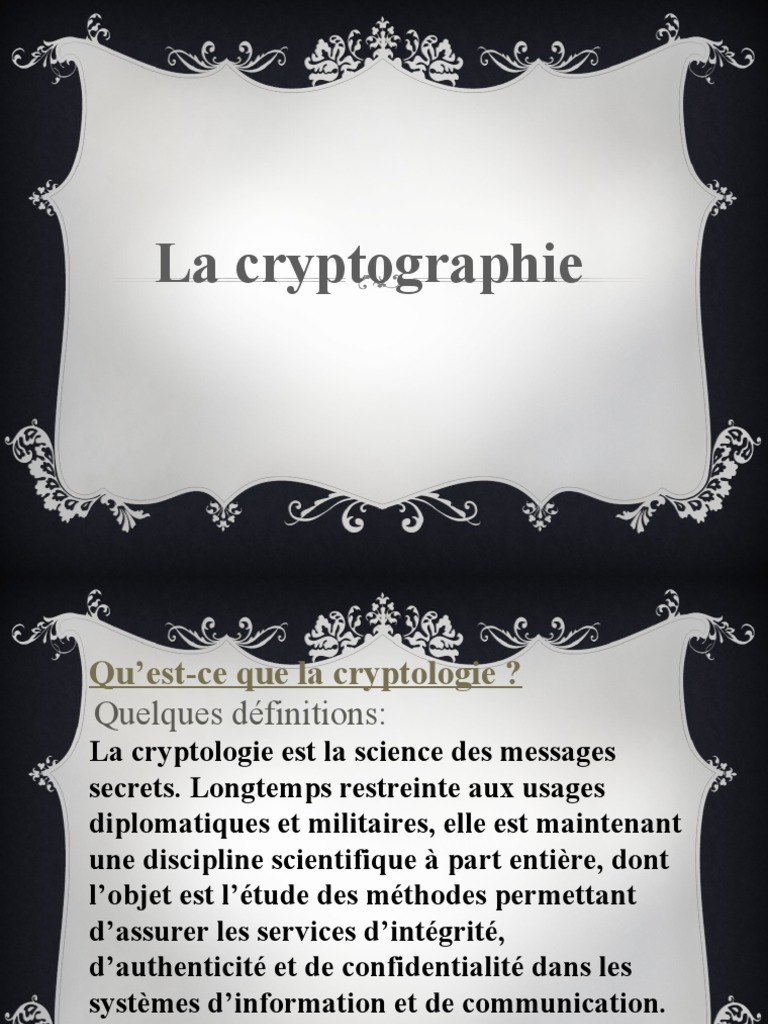 Cryptographie | PDF | Cryptage | Public-key cryptography