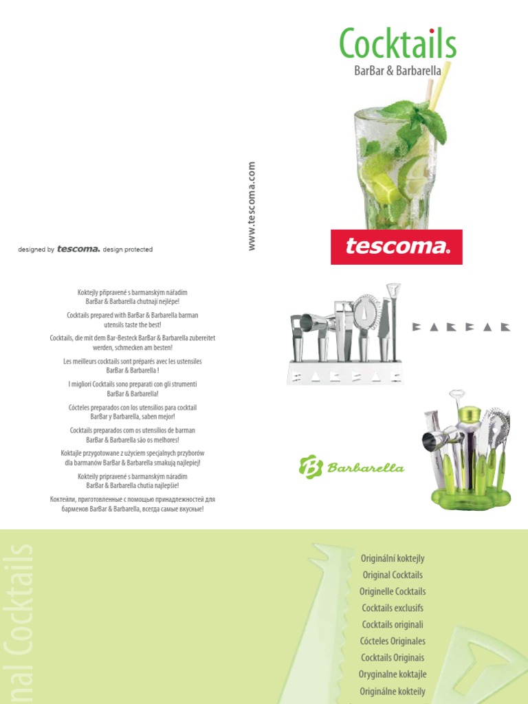 146 Cocktails Barbar Barbarella Tescoma | PDF | Bebidas alcohólicas ...