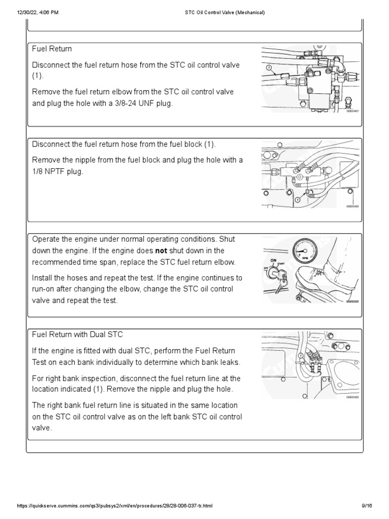 STC Oil Control Valve Calibration Guide | PDF | Valve | Calibration