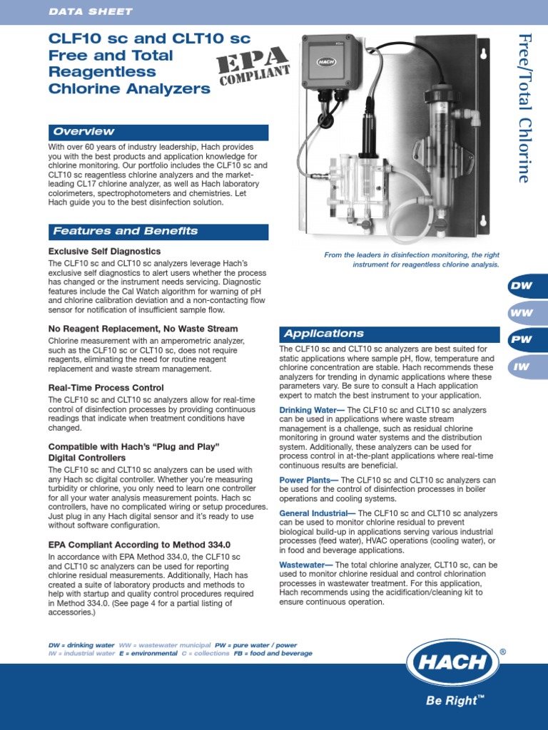 Sistema Amperometrico Cloro CL10 | PDF | Electrode | Anode