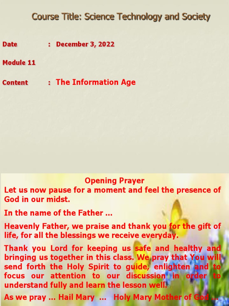 STS Module 11 | PDF | Information Age | Personal Computers