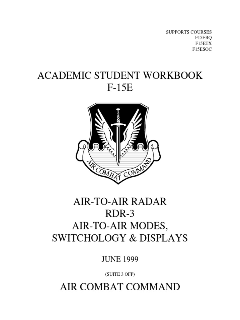 RDR-3 Air-To-Air Modes Switchology Displays | PDF | Military Technology ...