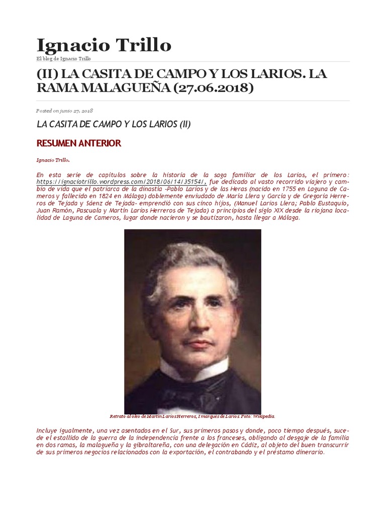 (II) La Casita de Campo y Los Larios. La Rama Malagueña | PDF | España ...