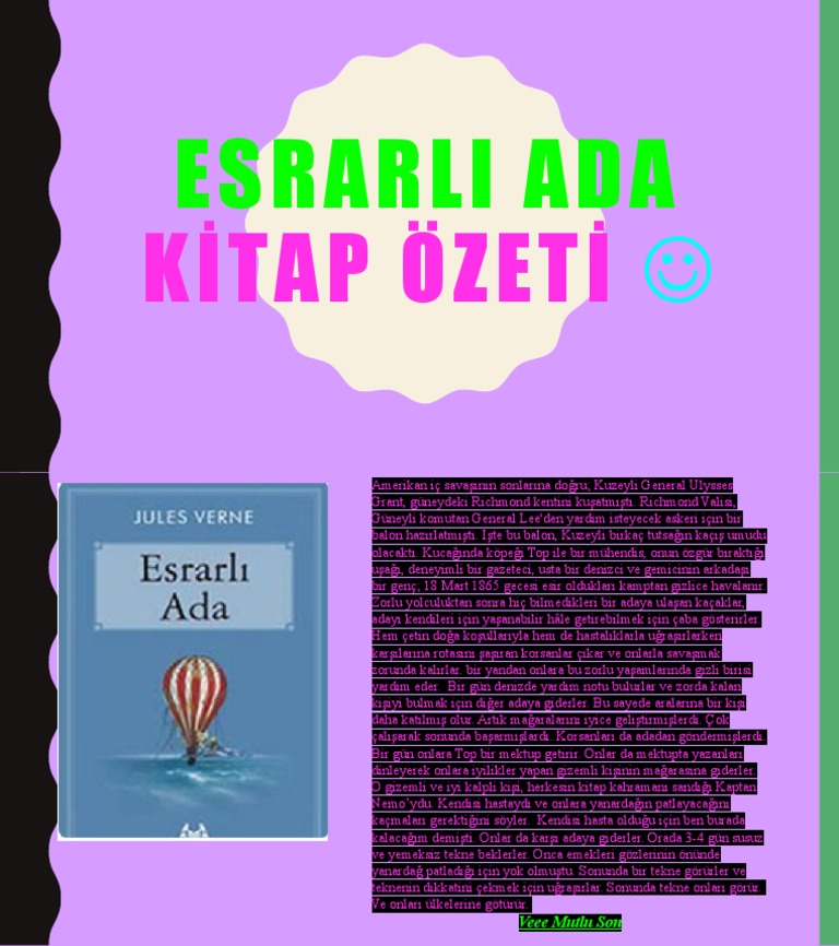 Esrarlı Ada Kitap Özeti Kısa | PDF