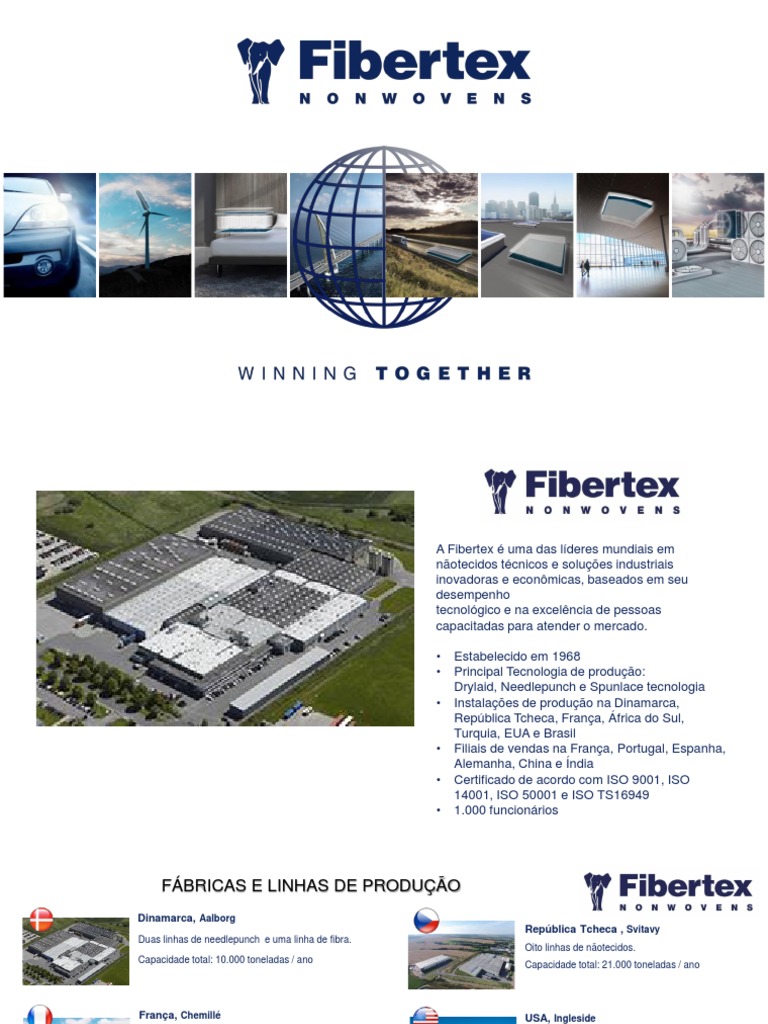 Fibertex: Líder em Nãotecidos e Filtração | PDF | Tecnologia e Engenharia