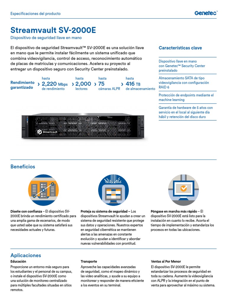 Streamvault SV 2000e | PDF | Unidad de estado sólido | Hardware de la ...