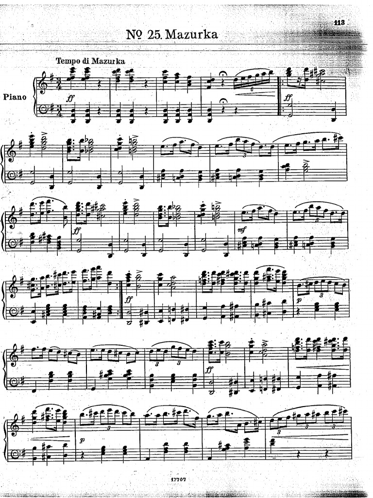 Nº 25 MAZURKA | PDF