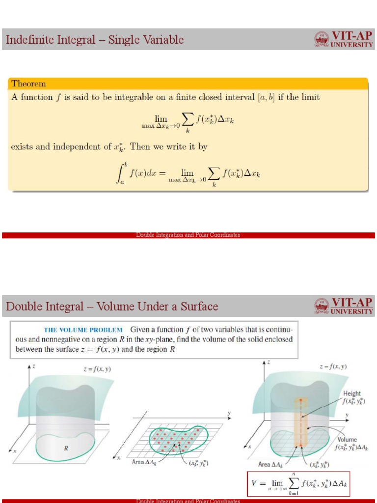 Module 3-Double Integration and PDF | PDF