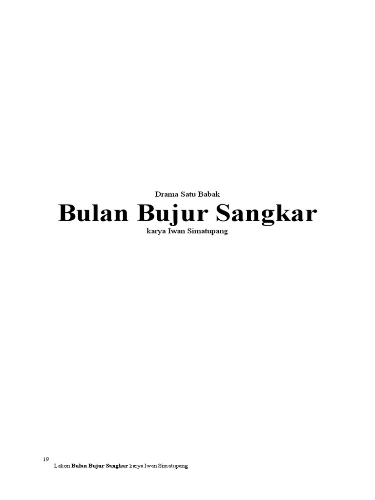 Iwan Simatupang - Bulan Bujur Sangkar | PDF