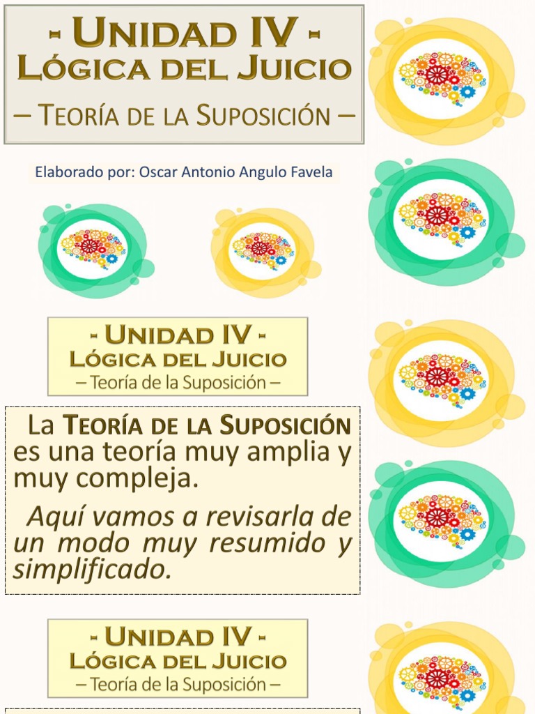 Teoría de La Suposición | PDF