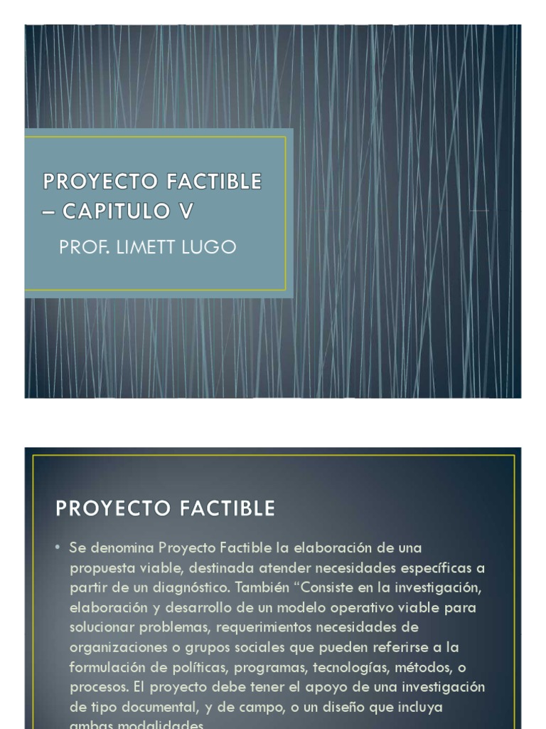 Proyecto Factible - Capitulo V | PDF | Diseño | Evaluación