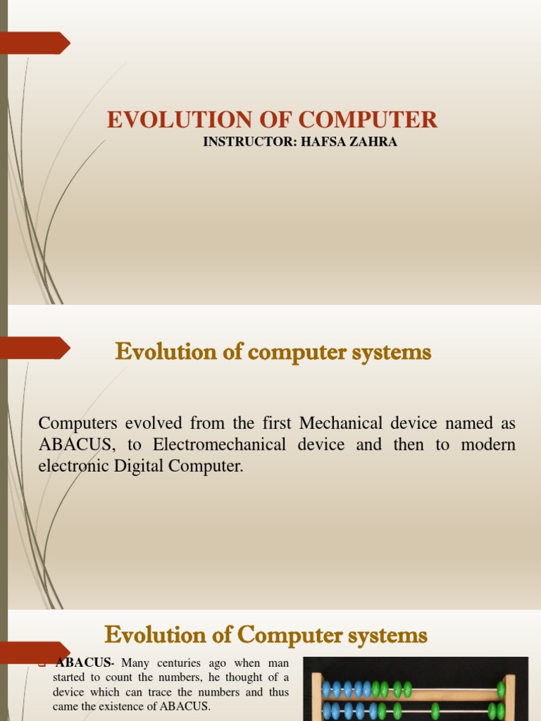3.evolution of Computer | PDF