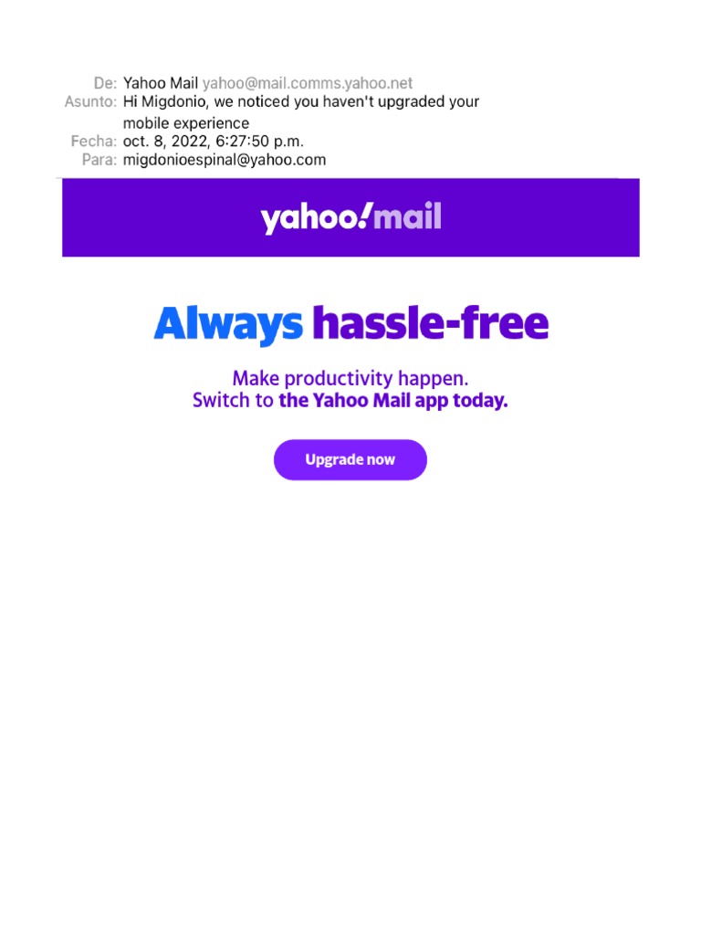 Boost Productivity with Yahoo Mail | PDF