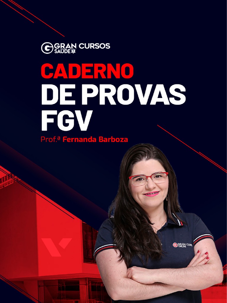 E Book Caderno de Provas Da FGV para Area Da Saude | PDF | Enfermagem | Facebook