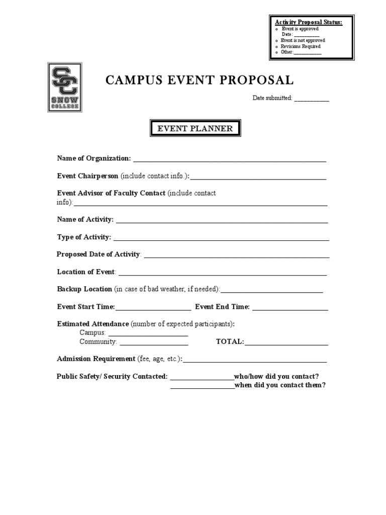 Campus Event Planning Guidelines | PDF