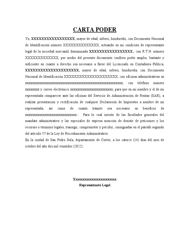 Carta Poder | PDF