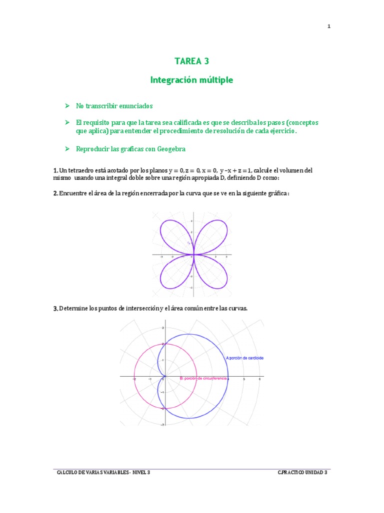 Tarea U3 CVV | PDF | Integral | Esfera