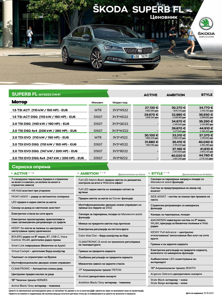 Superb FL My2022 cw41 15 10 2021 | PDF