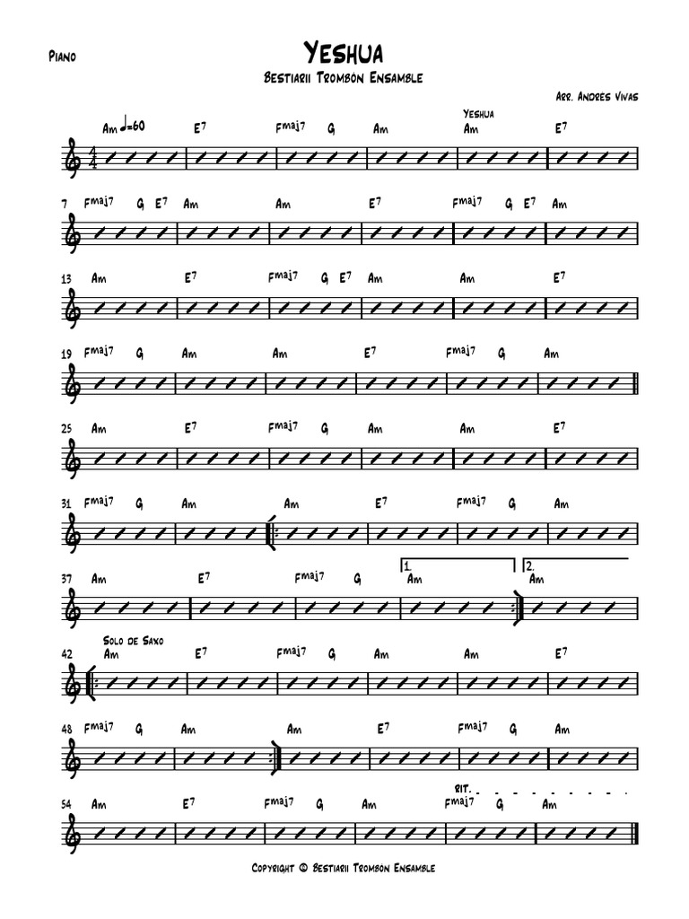Yeshua - Piano | PDF