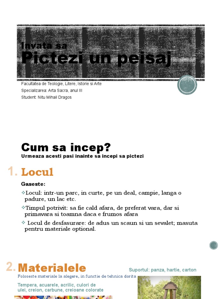 Invata Sa Pictezi Un Peisaj | PDF