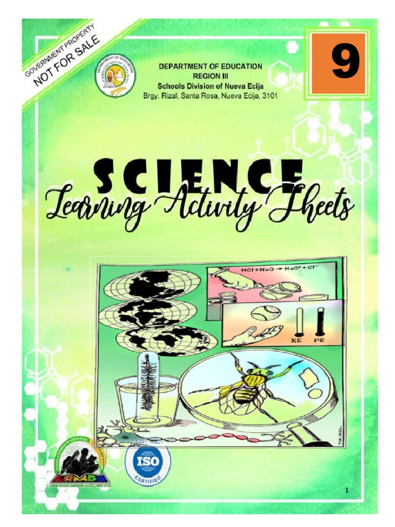 Science9 - ACTIVITY SHEET - Physics - Quarter I Week 3 | PDF ...