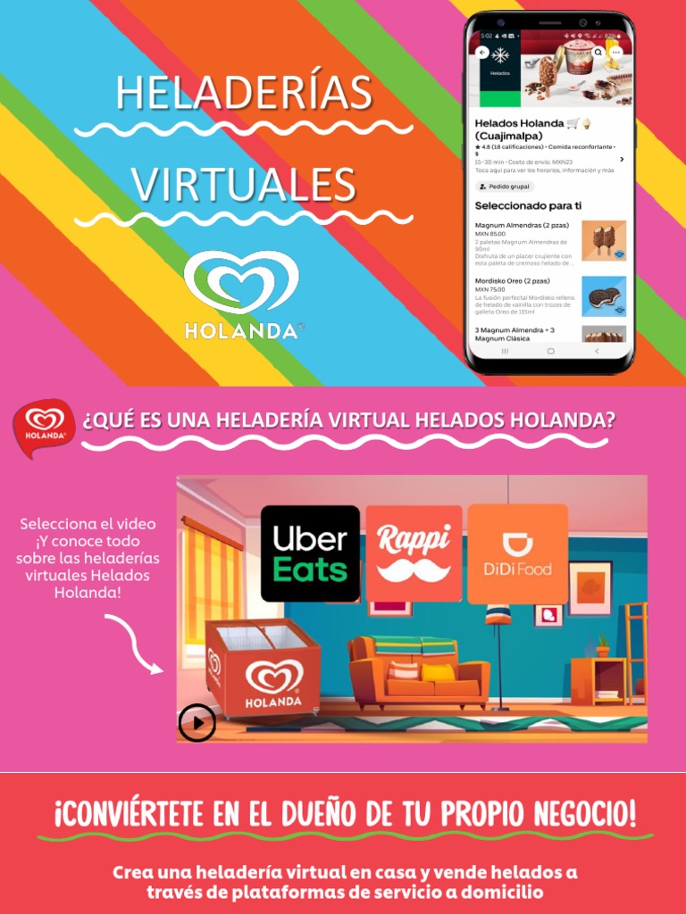 Informacion Heladerias Virtuales Helados Holanda | PDF | Helado | Las ...