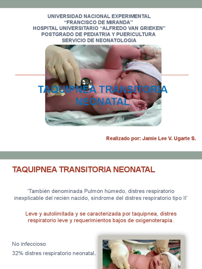 Taquipnea Transitoria Neonatal: Guía Clínica | PDF | Pulmón | Sistema ...