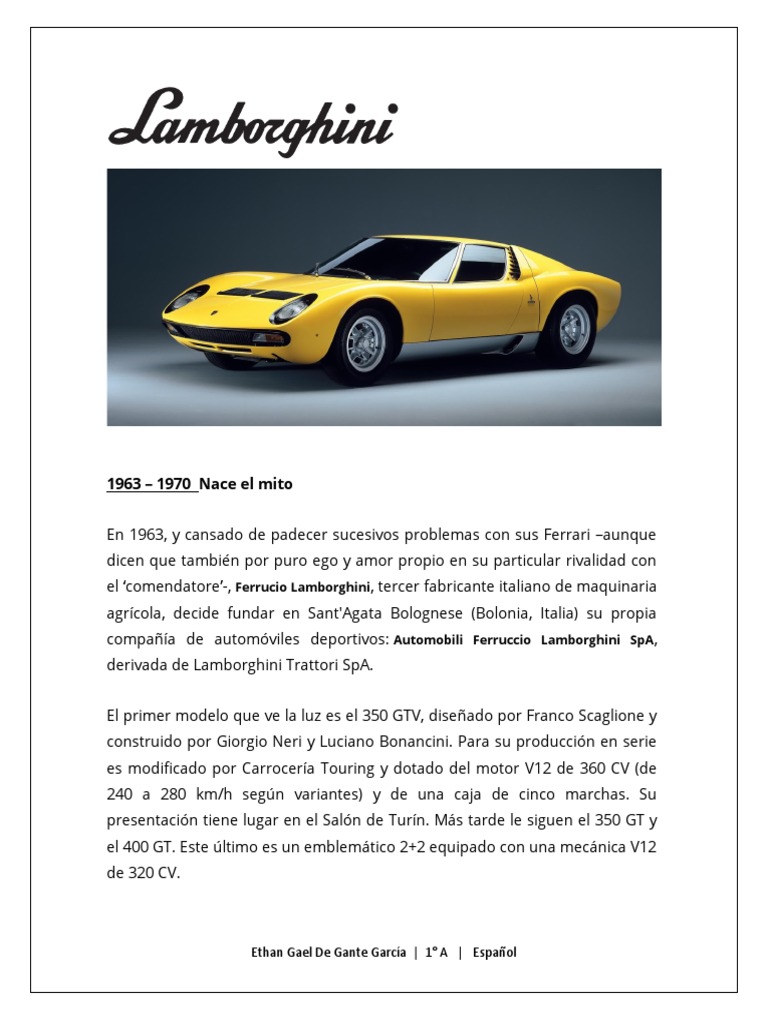 Lambo | PDF | Vehículos de ruedas | Vehículos terrestres