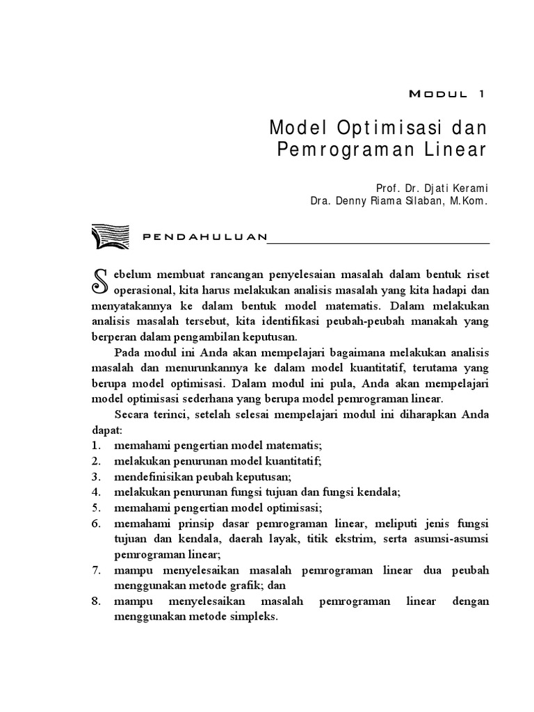 Modelling Optimization Problems | PDF