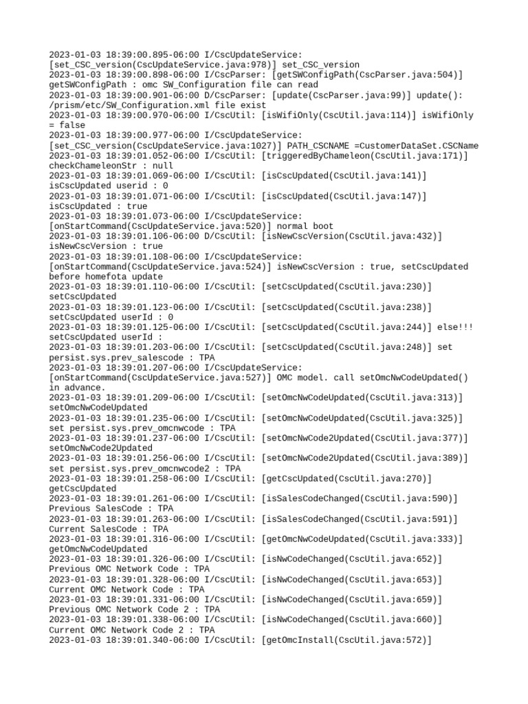 Home Fota Update Log | PDF | Systems Engineering | Computer Programming