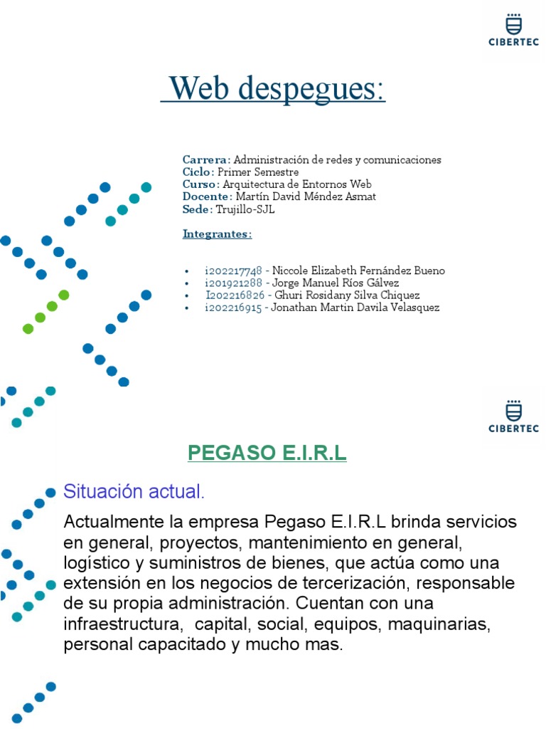 Presentacion Del Proyecto Web | PDF