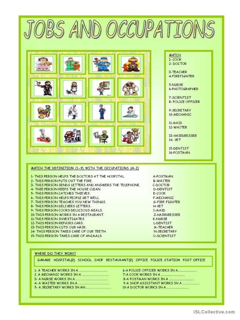 Jobs and Occupations | PDF