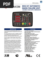DATAKOM DKG207 User Manual PDF | PDF | Mains Electricity | Relay