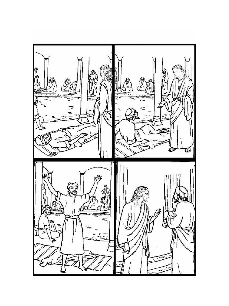 El Paralitico de Betesda Dibujos | PDF