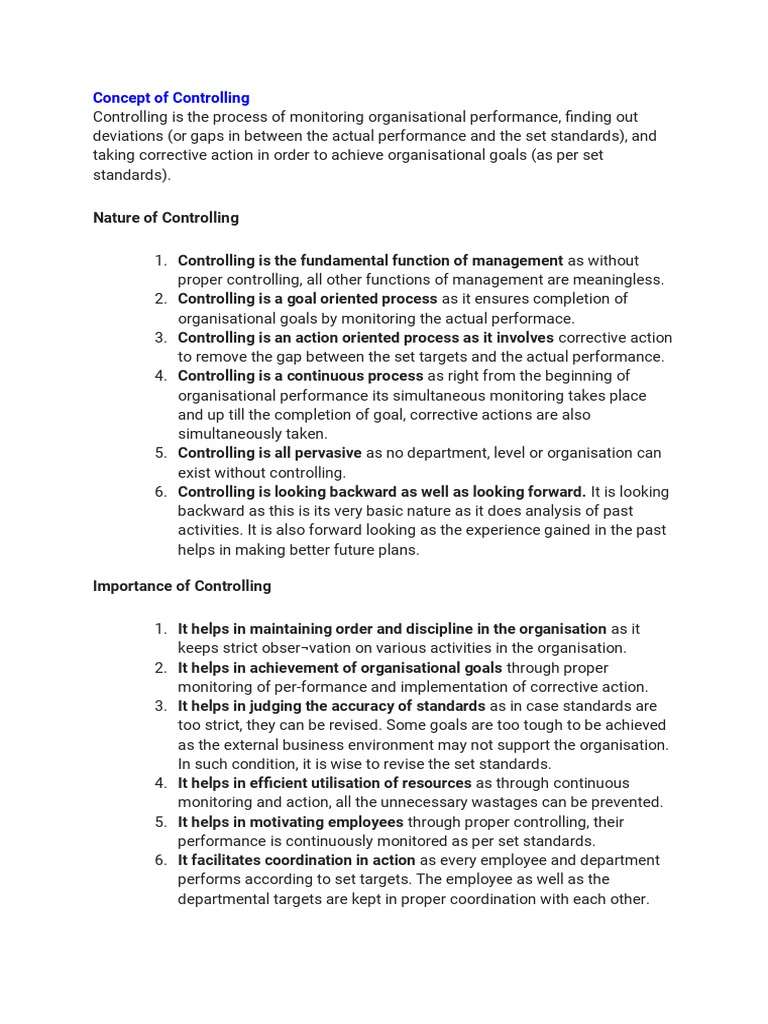 Chapter 8 Controlling | PDF | Employment | Closed Circuit Television