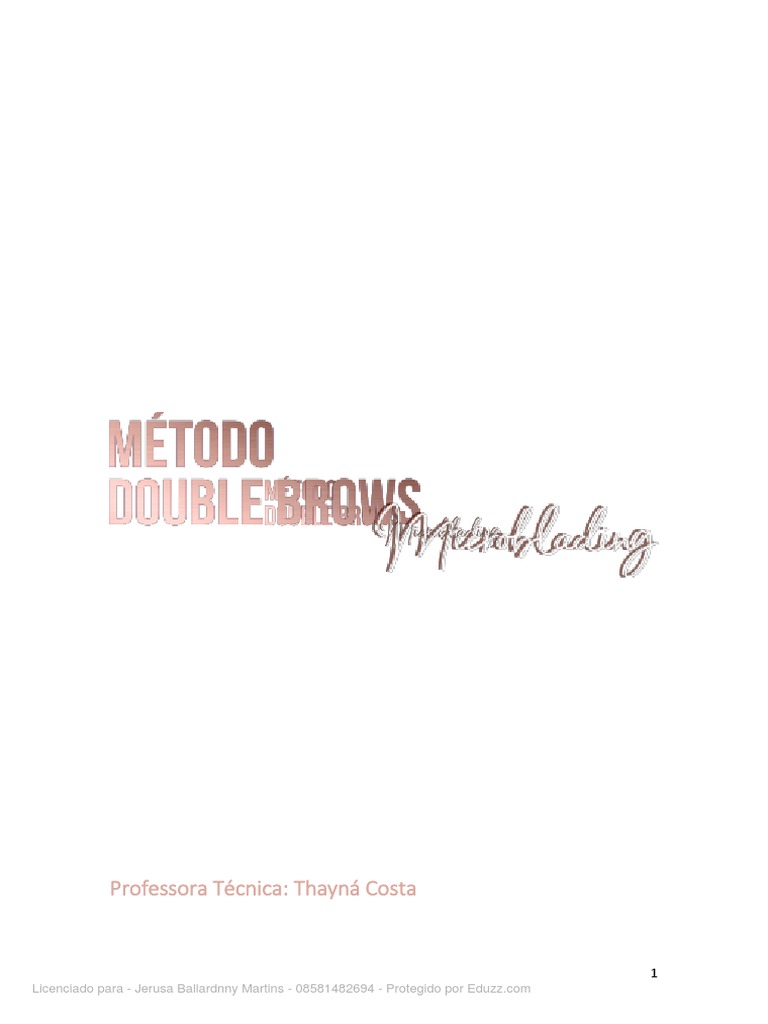 Apostila Complementar Double Brows | PDF